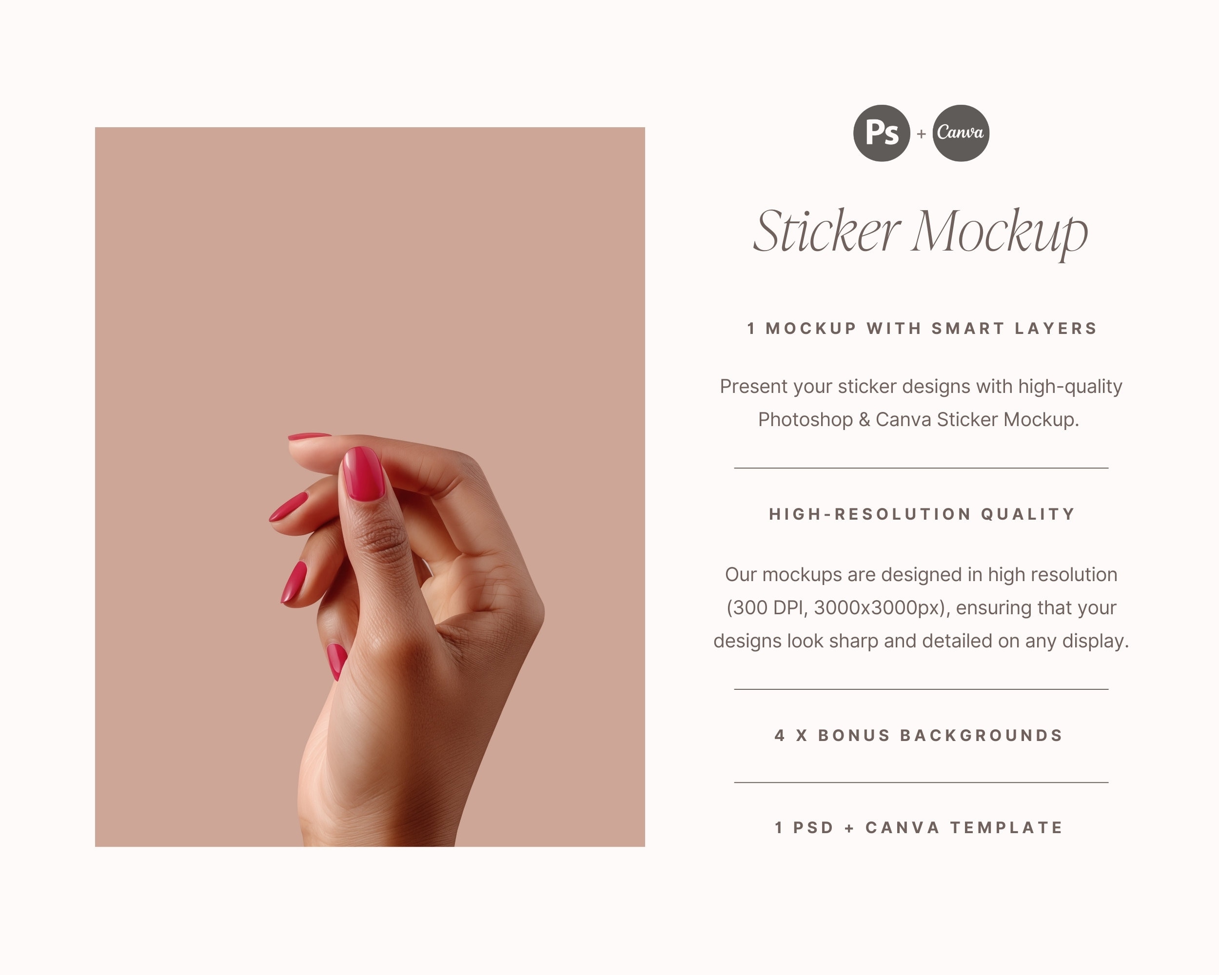 Hand Holding Sticker Mockup, Decal Mockup, Digital Sticker Mockup ...