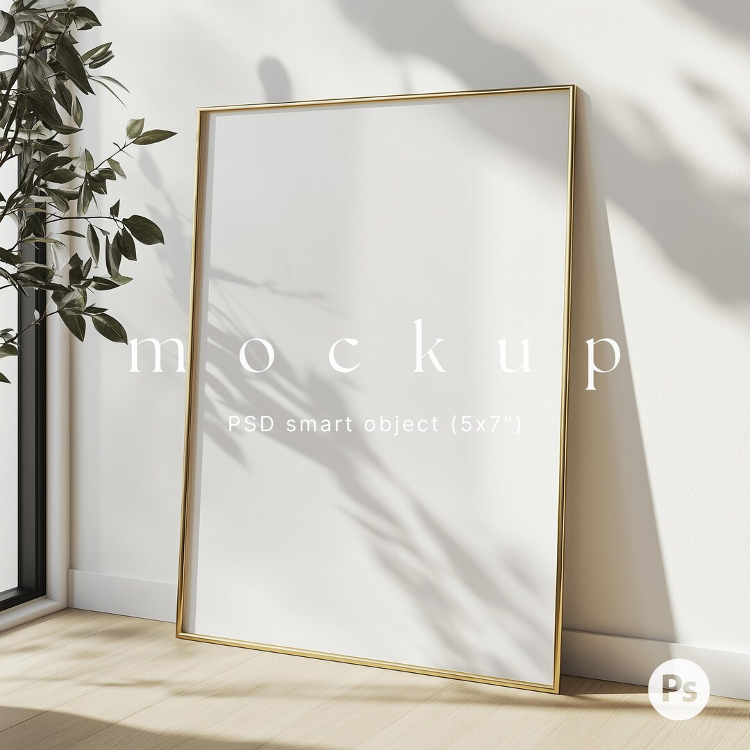 Modern Frame Mockup, PSD Mockup Frame, Home Interior Mockup, A4 Mockup ...