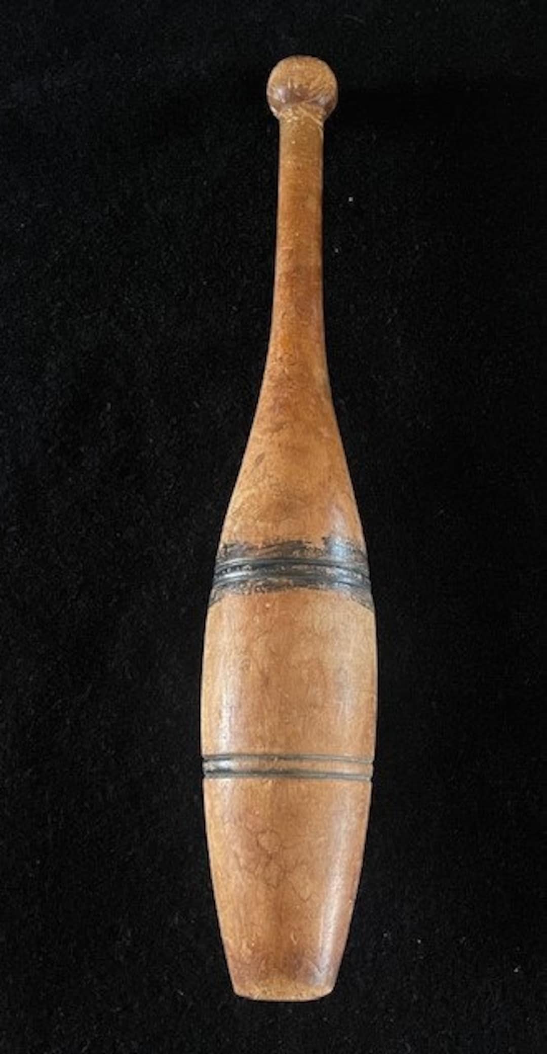 Wooden Juggling Pin - Early 20th Century Juggling Piece - Weathered ...