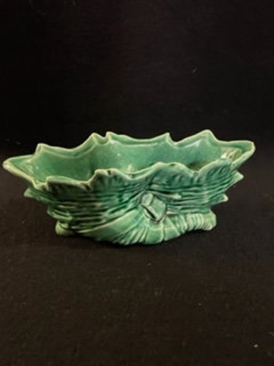 Mccoy Double Cornucopia Green Planter - MCM Mccoy Green Planter ...