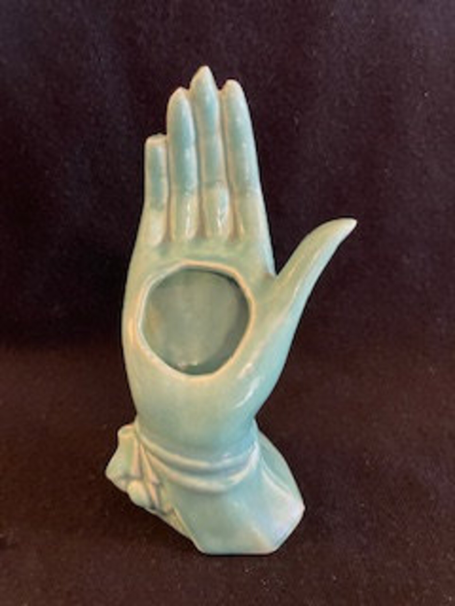 Mccoy Aqua Hand Planter Unique Mccoy Planter Mccoy Planter in the Shape ...