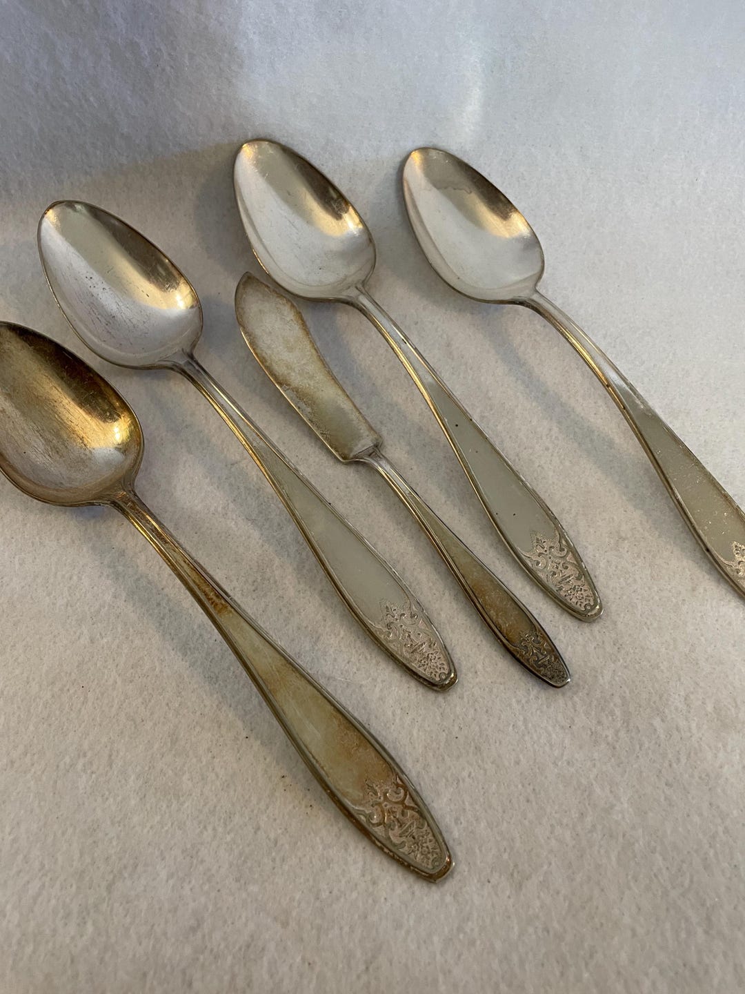 Lady Doris "princess" Silverplate Set of 6 Spoons and Butter Knife ...