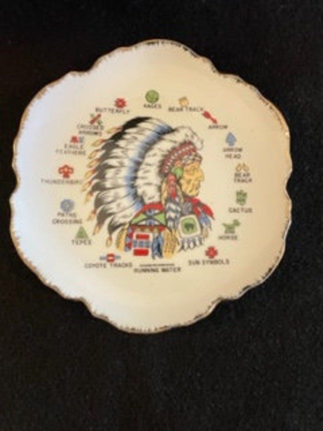 Native American Sign Plate Collectible Native American Indian Plate ...
