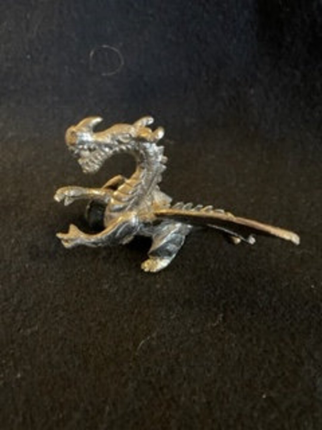 Petite Dragon - Small Desktop Size Dragon Figure - Dragon With One Wing ...