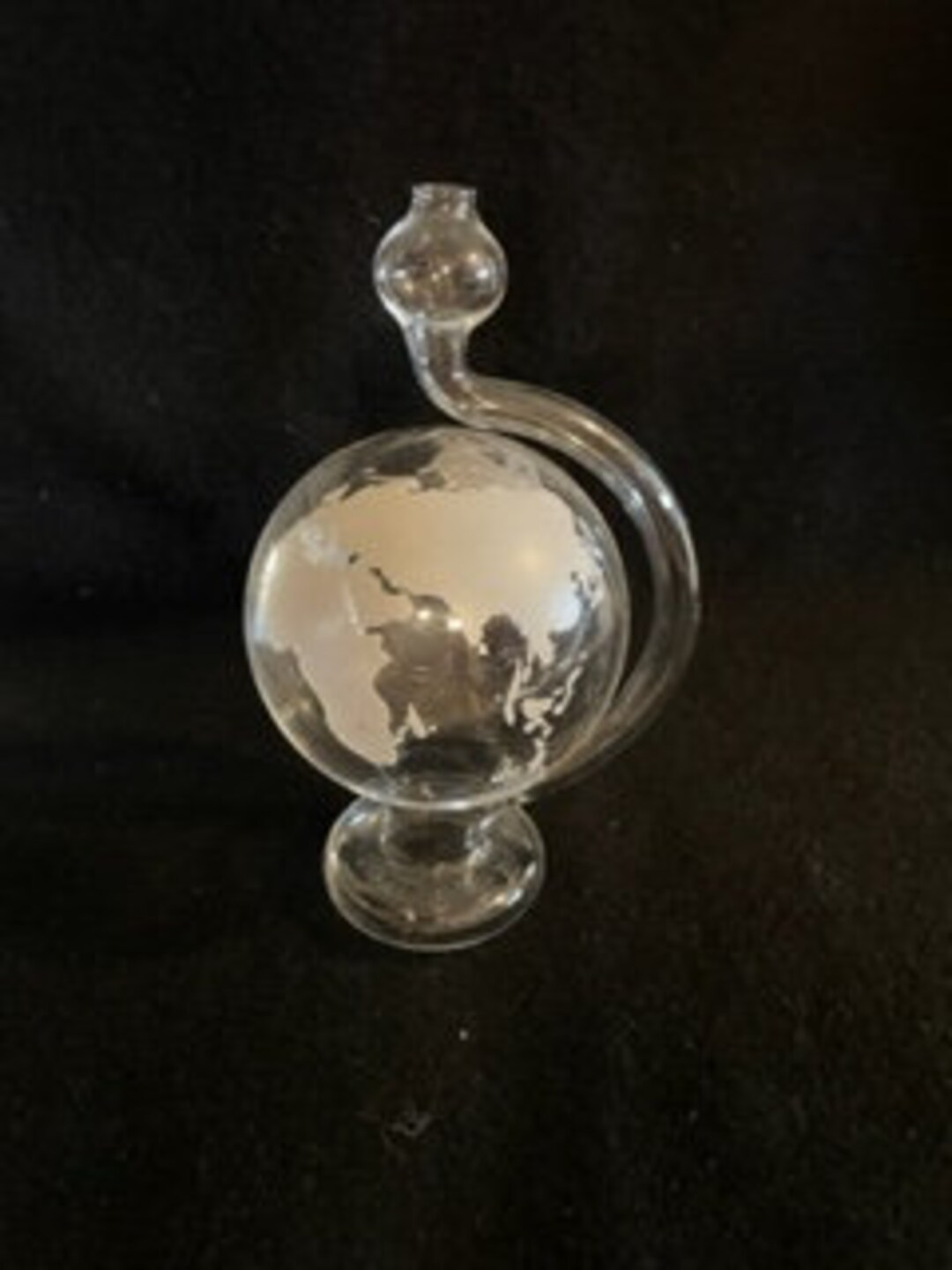 Globe Shaped Sipper Clear Blown Glass Unique Globe Port Sipper Imported ...