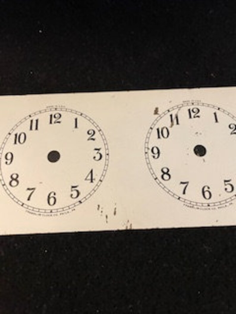 Long Clock Face Industrial Clock Face with Four on One Panel 4 Clock ...