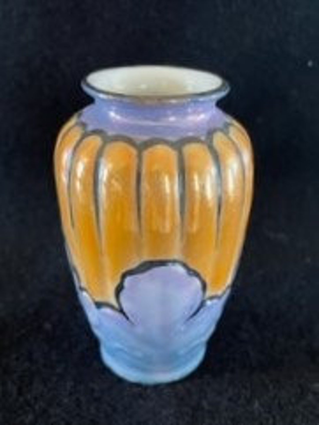 Lusterware Vase Art Deco Lusterware Vase Petite Lusterware Vase Blue ...