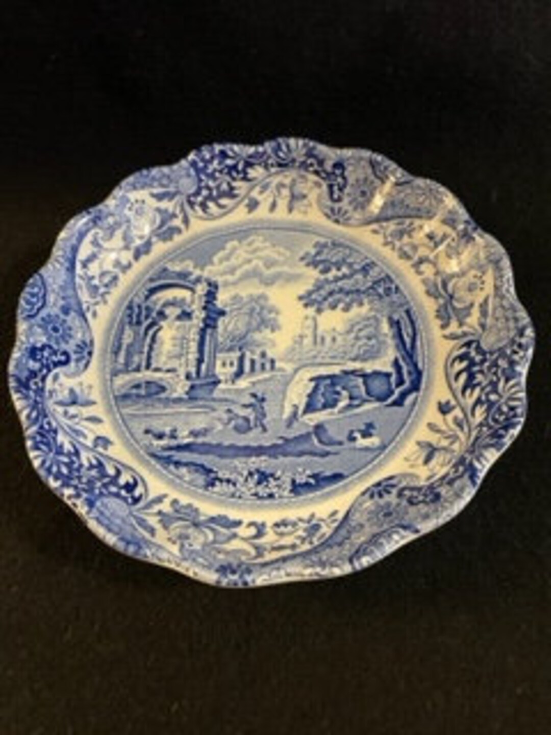 Spode Italian Fluted Edge Bowl - Italian Spode Scalloped Edge Bowl ...