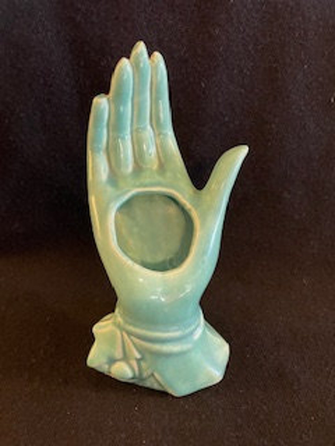Mccoy Aqua Hand Planter - Unique Mccoy Planter - Mccoy Planter in the ...