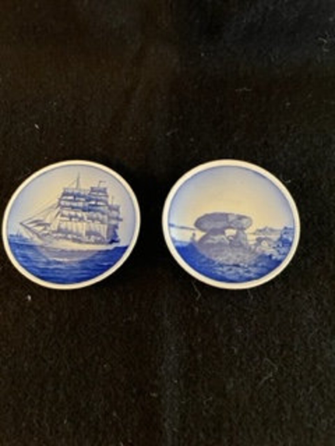 Royal Copenhagen (2) Decorative Scene Plates - Denmark Plates - Tourist ...