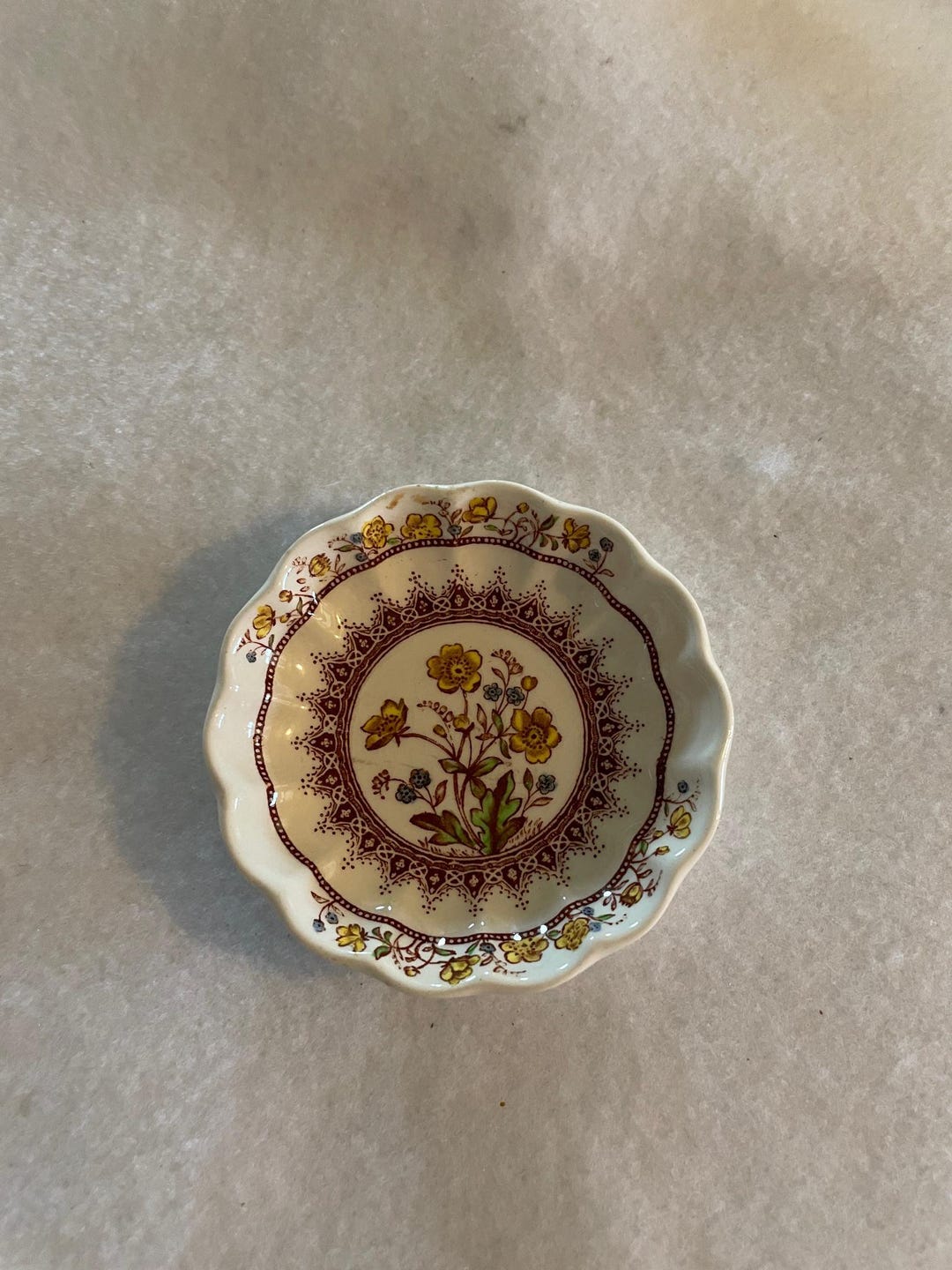Spode Buttercup Patterned Butter Pat - Charming Small Butter Pat Plate ...
