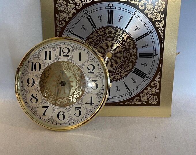 Two Metal Clock Faces - Round German Clock Face With Glass and Hinges ...