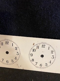 Long Clock Face Industrial Clock Face With Four on One Panel 4 Clock ...