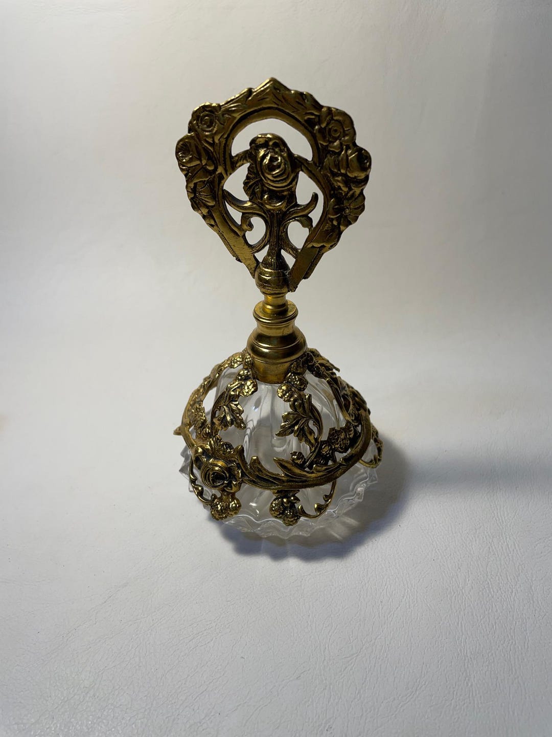 Matson 1940's Gold Perfume Bottle (unmarked) - Elegant Stopper Perfume ...