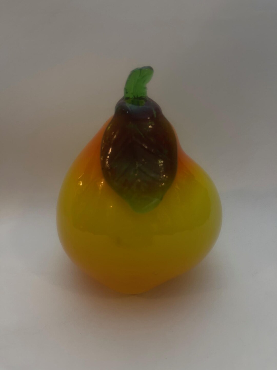 Hand Blown Italian Glass Pear - 1940's Glass Fruit - Etsy