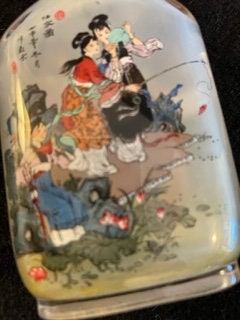 Japanese Reverse Painted Snuff Perfume Bottle Reverse - Etsy