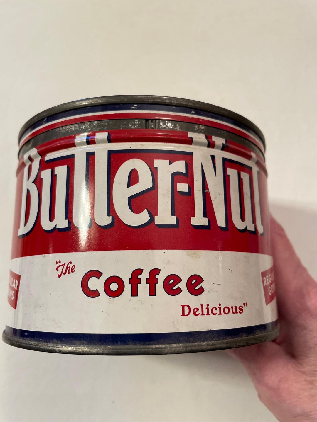 Butternut Coffee Tin Can - Vintage Coffee Collectible - Butternut "the ...