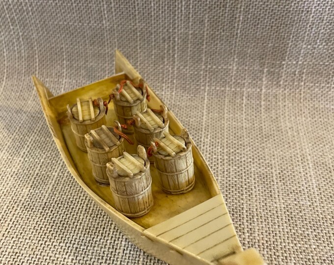 Oriental Carved Boat - Chinese Bone (?) Carved Ship - Etsy