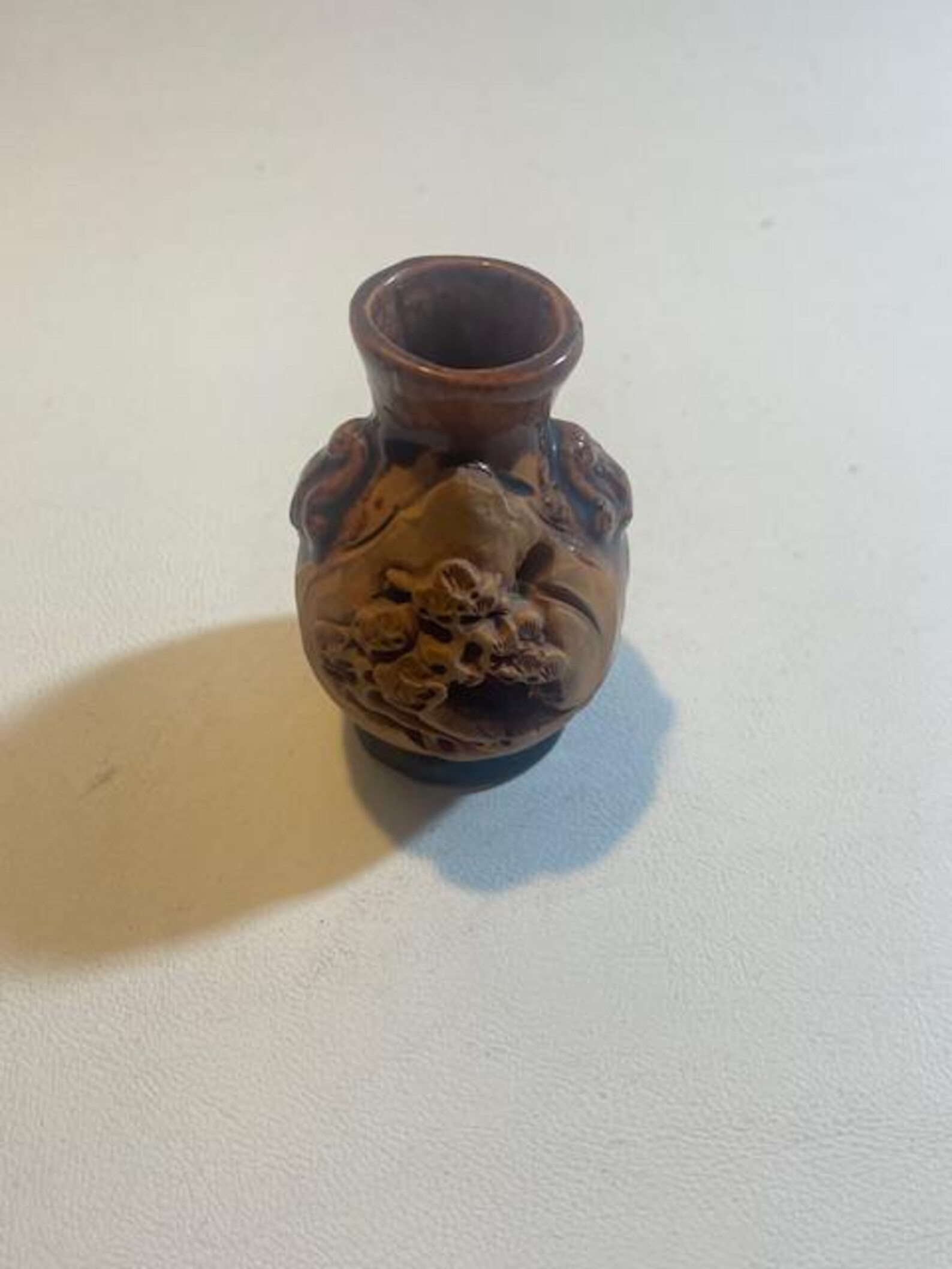 Carved Pottery Relic With Relief of Caves Banks Carved Relic ...