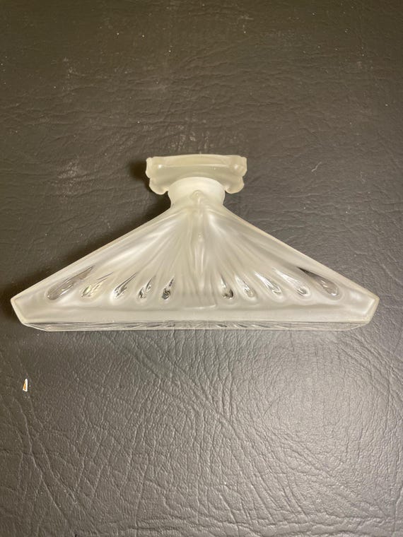 Triangle Vintage Bosse Frosted Glass Shaped Art Deco … - Gem