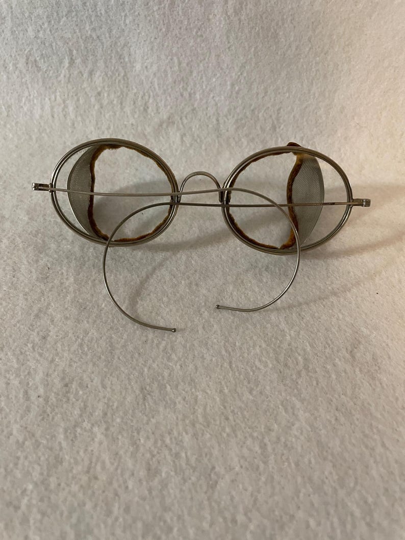 Vintage Wire Mesh Screens and Flip Sides on 1900's Safety Glasses - Etsy