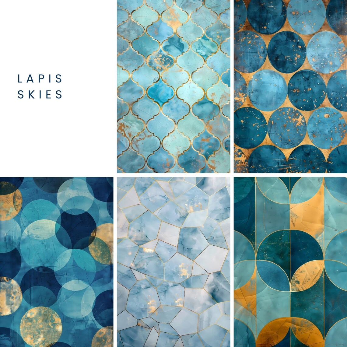 42 Lapis Sky Blue Digital Papers, Grunge Paper, Blue, Turquoise, Lapis ...