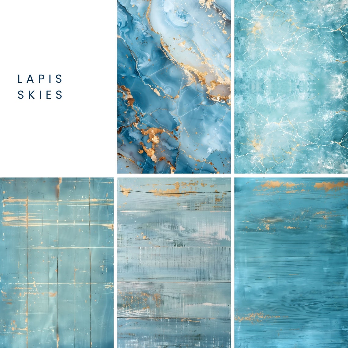 42 Lapis Sky Blue Digital Papers, Grunge Paper, Blue, Turquoise, Lapis ...