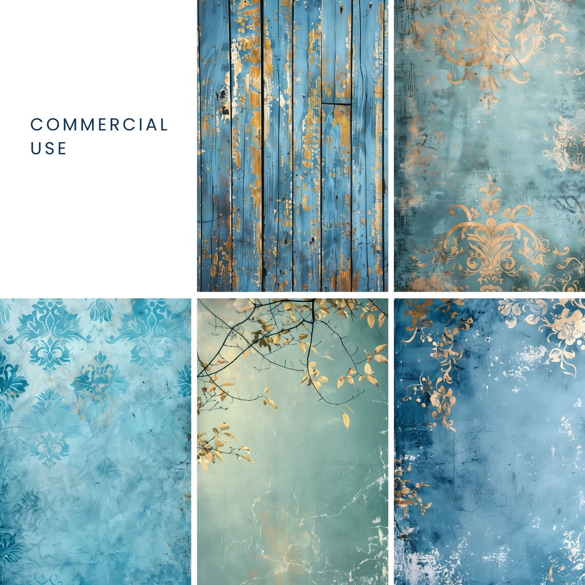 42 Lapis Sky Blue Digital Papers, Grunge Paper, Blue, Turquoise, Lapis ...