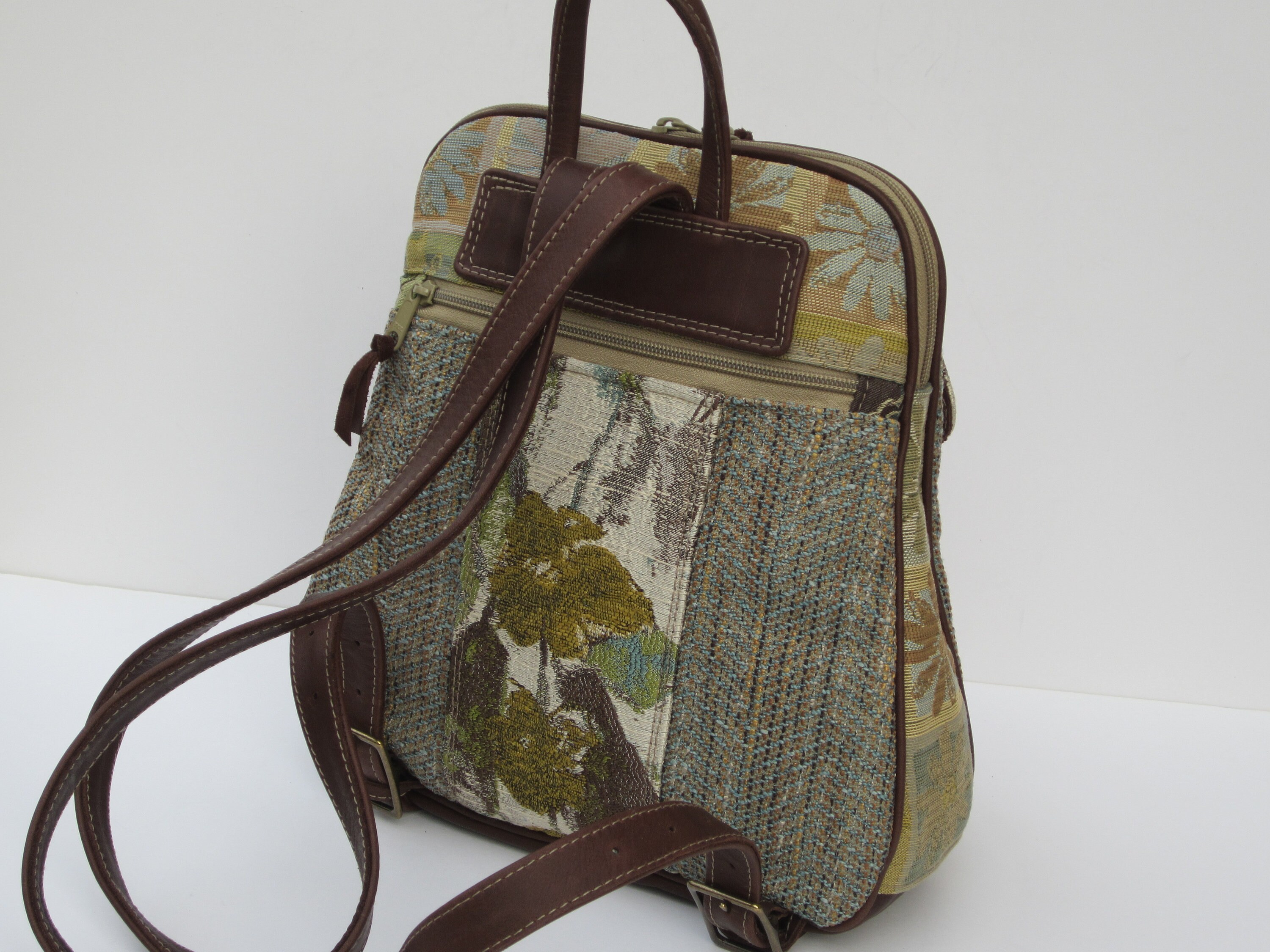 OOAK Backpack Sunflower Goddess Unique Fabric Collage Backpack Purse ...