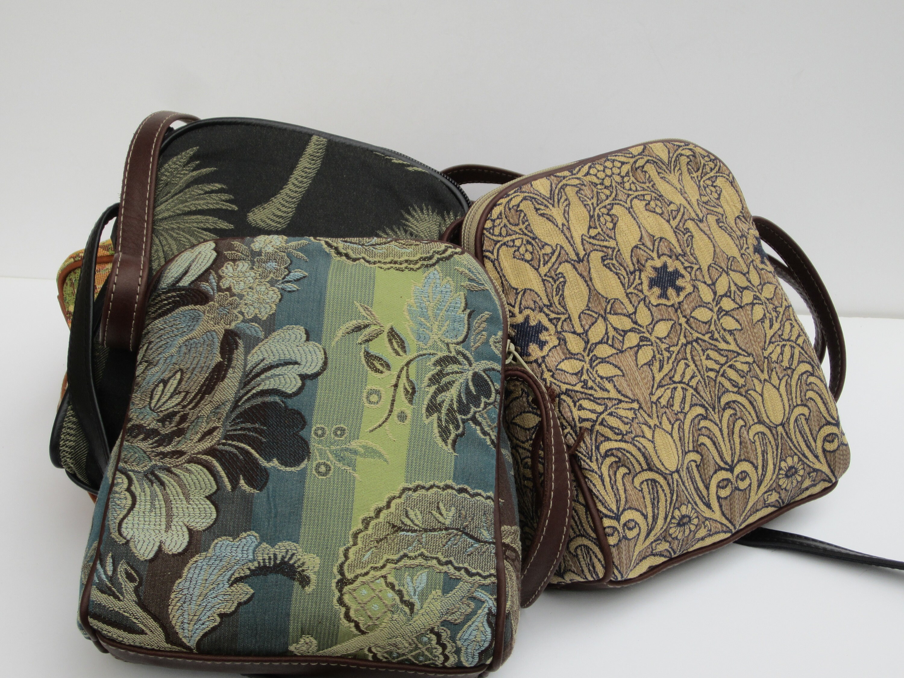 Small Shoulder Bag Tapestry Purse Daffodils Monkey Birds - Etsy