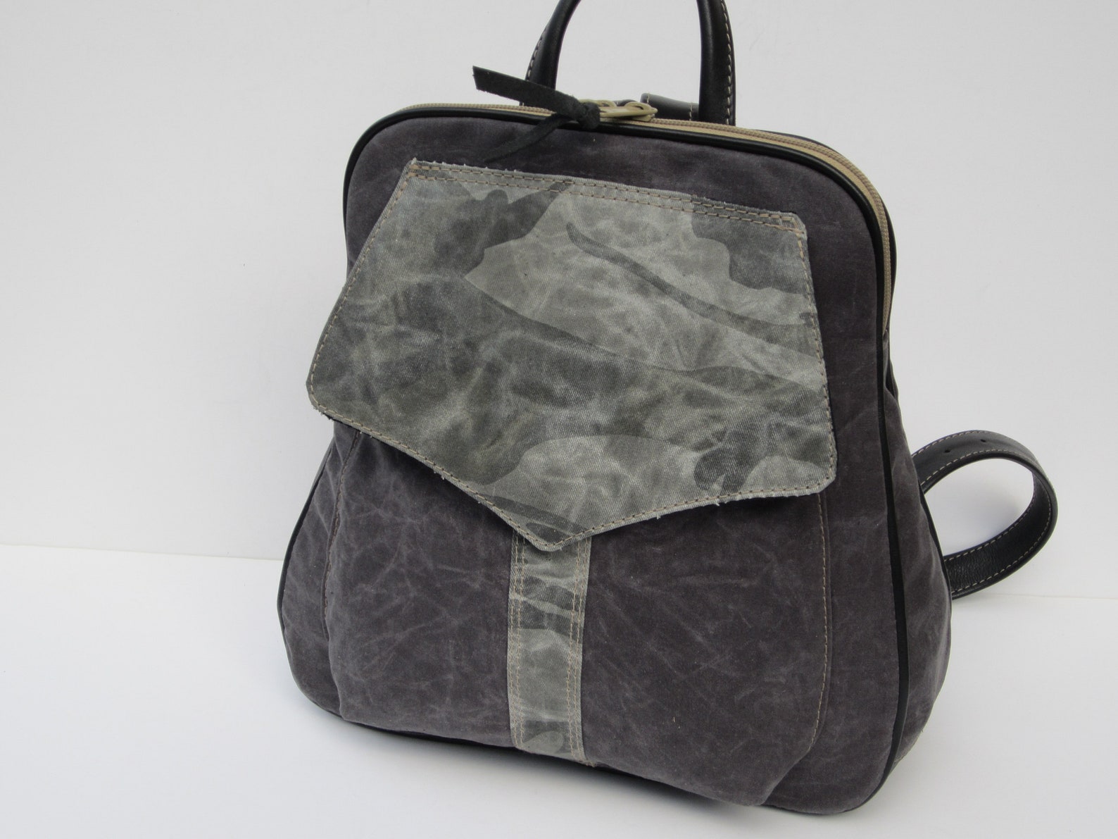 Waxed Canvas Backpack Casual Backpack Women's Waxed - Etsy