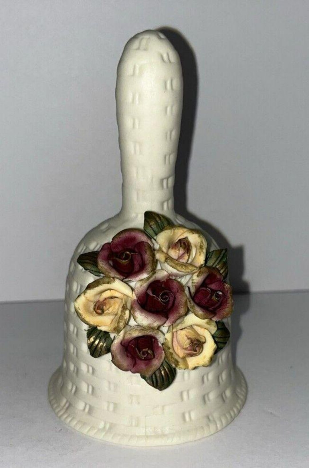 Vintage Ceramic Hand Bell Floral Design Decorative Collectible Gift - Etsy