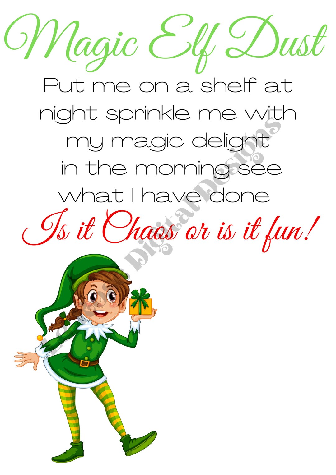 Digital Magic Elf Dust PNG - Etsy