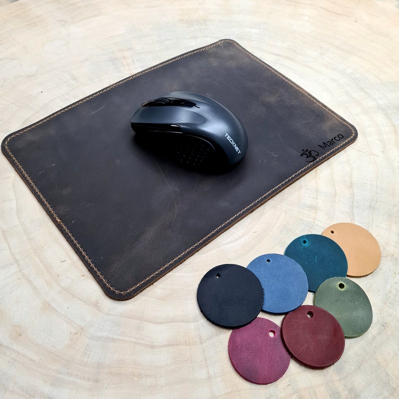 Leather Mouse Pad - Etsy
