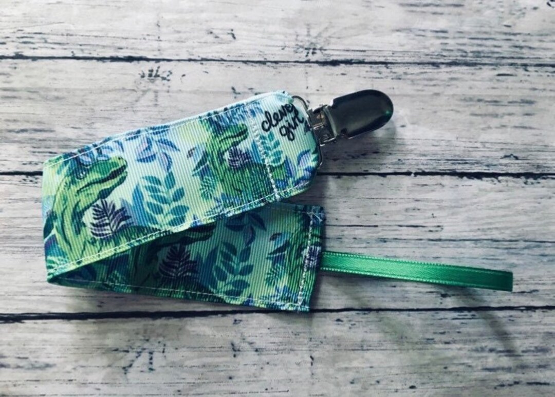 Dinosaur Baby Girl Pacifier Clip Jungle Creature - Etsy