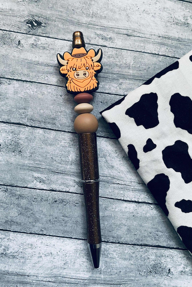 Country Cow Bull Western Farm Writing Pen Cowboy Cowgirl - Etsy