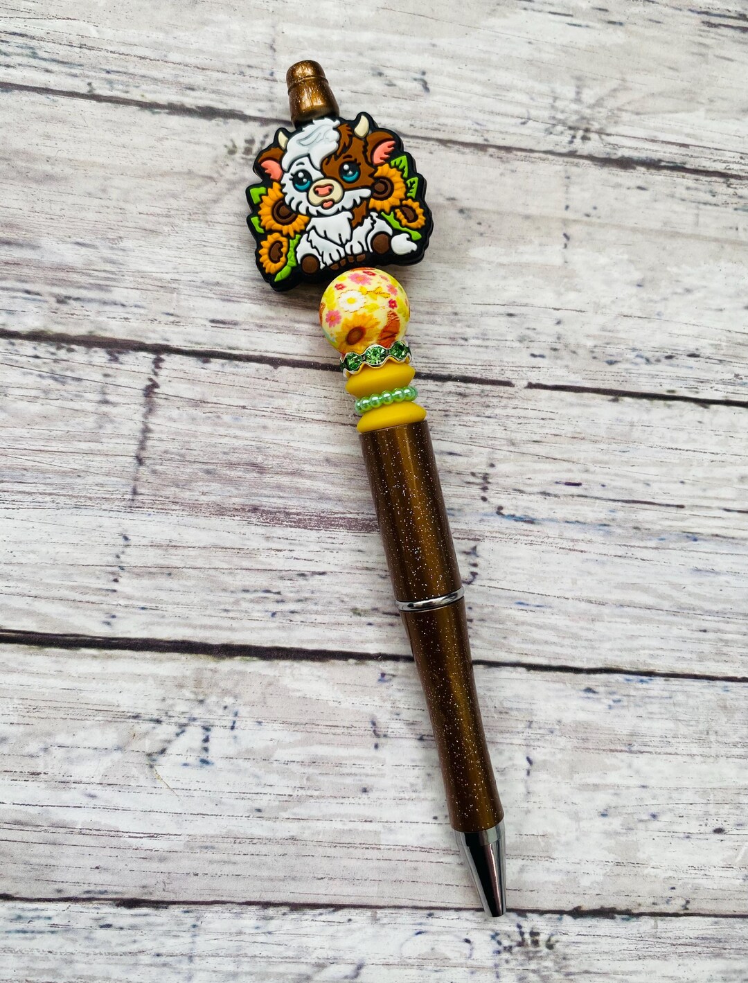 Country Cow Calf Western Farm Writing Pen Cowgirl Sunflower Beatuy - Etsy