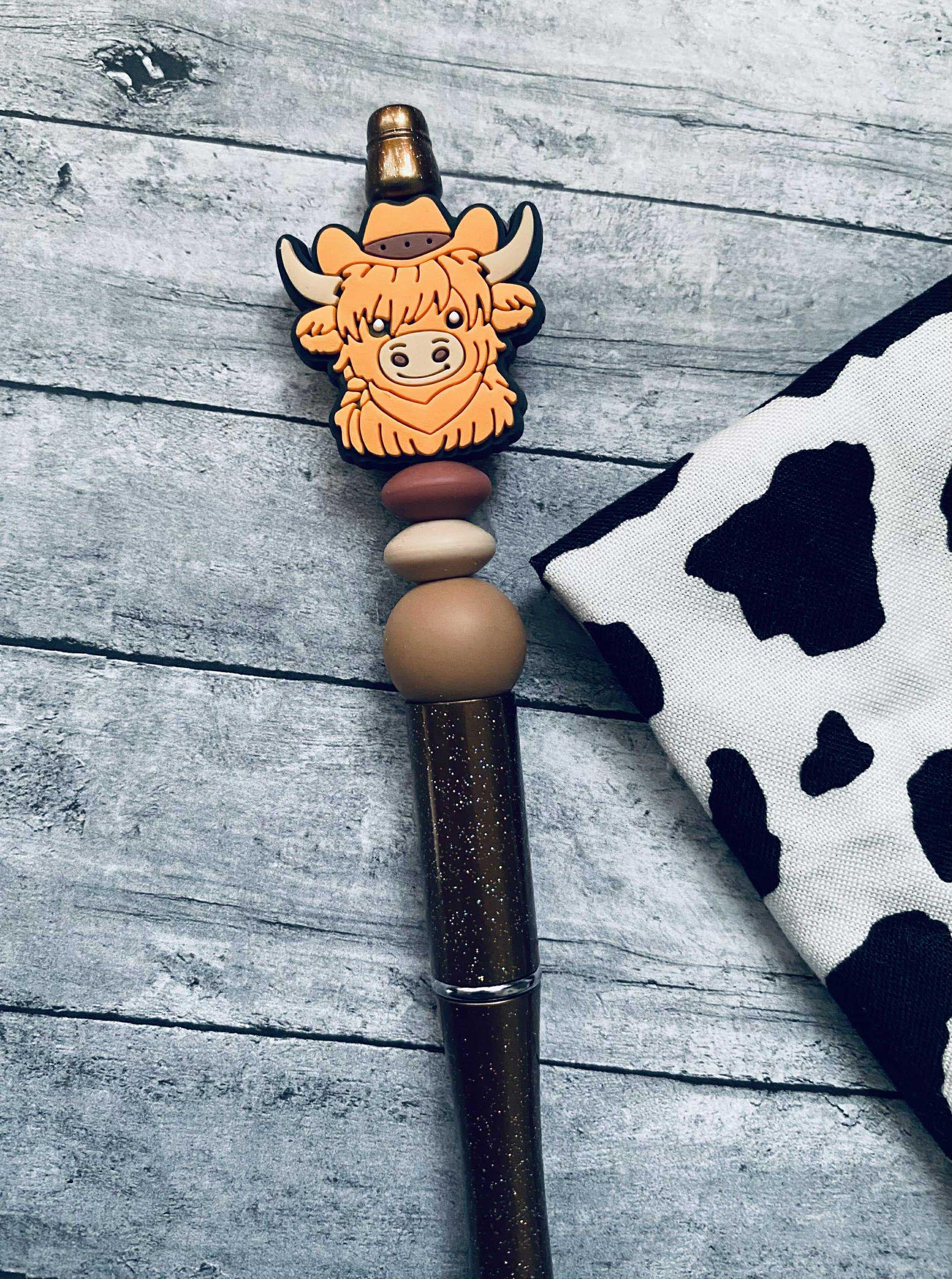 Country Cow Bull Western Farm Writing Pen Cowboy Cowgirl - Etsy