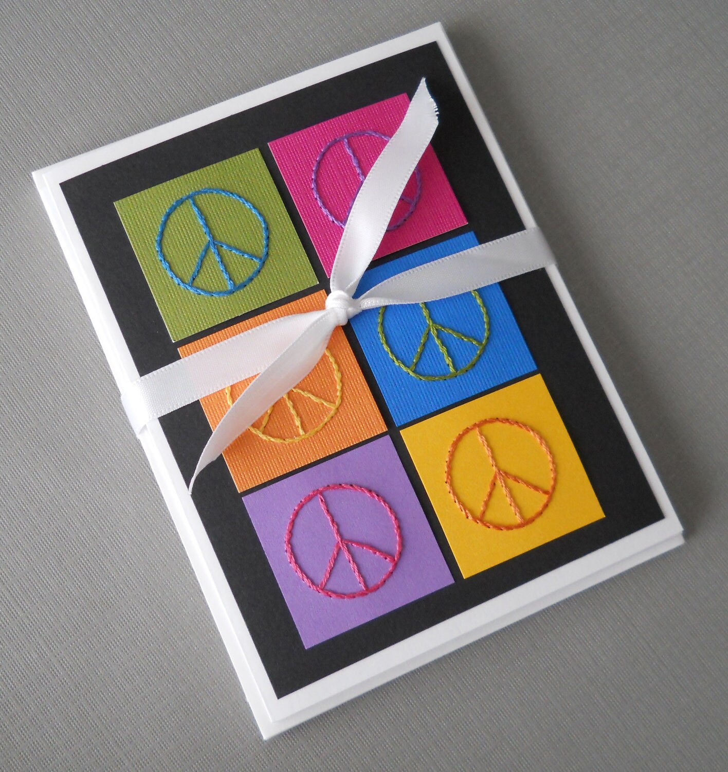 Peace Note Card / Five Pack - Etsy