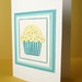 Sweet Cupcake Hand-stitched Cards (multiple Colors, Pack of 5) - Etsy