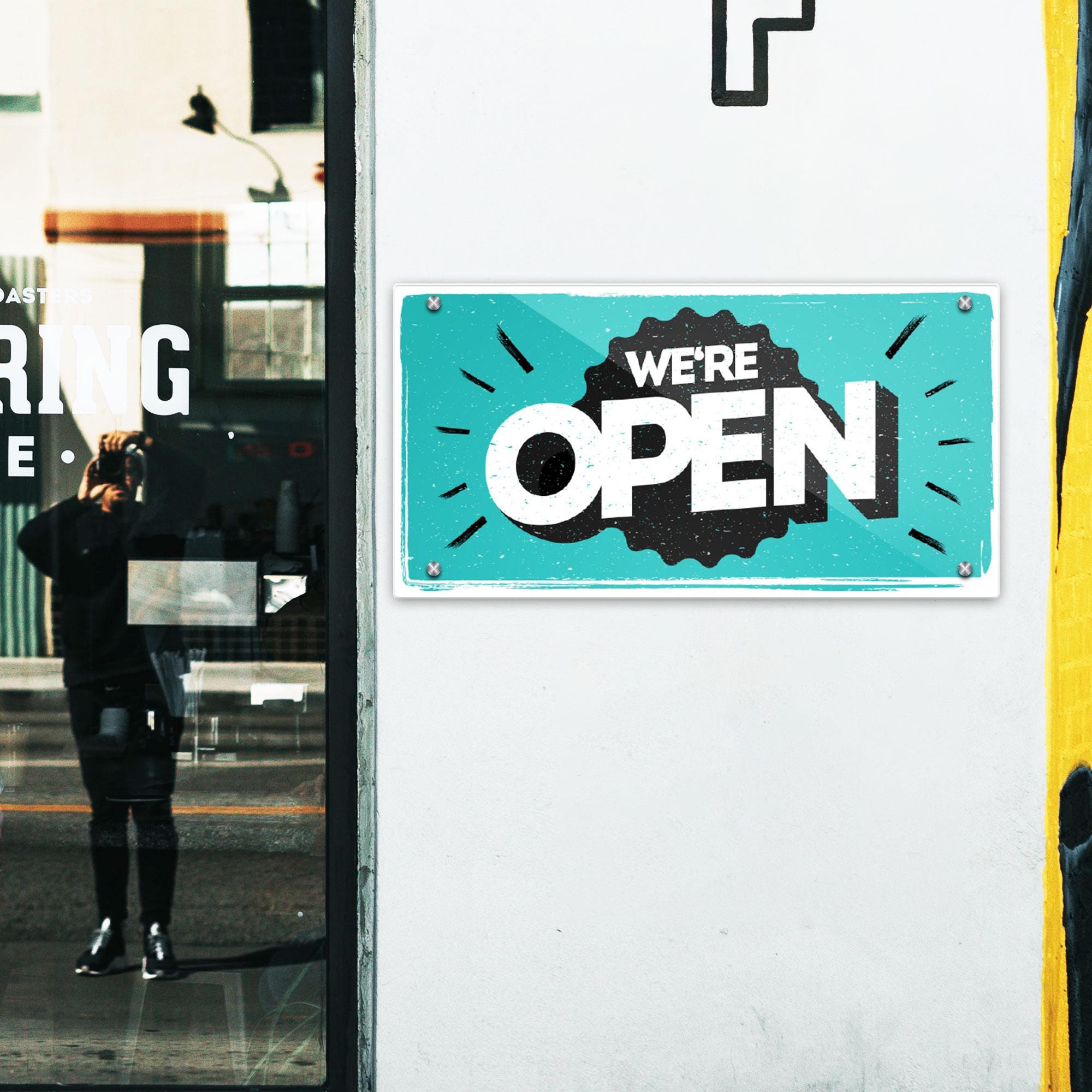 Open Closed Sign Acrylic Door Sign Business Sign Storefront Sign Shop ...