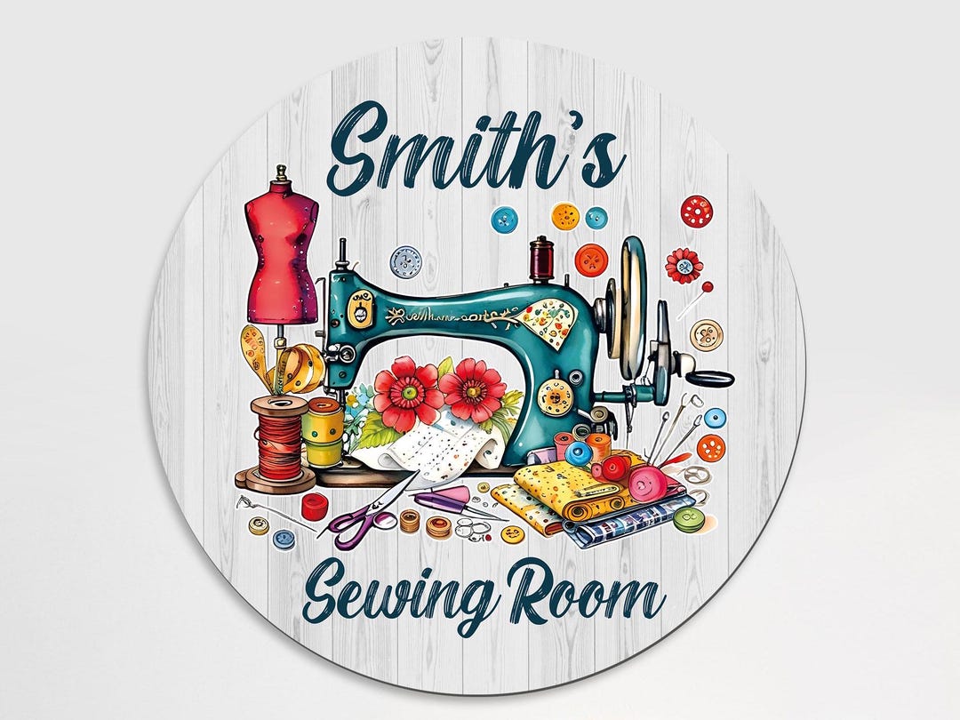 Personalized Wooden Sewing Room Sign, Custom Quilting Sign for Sewing ...