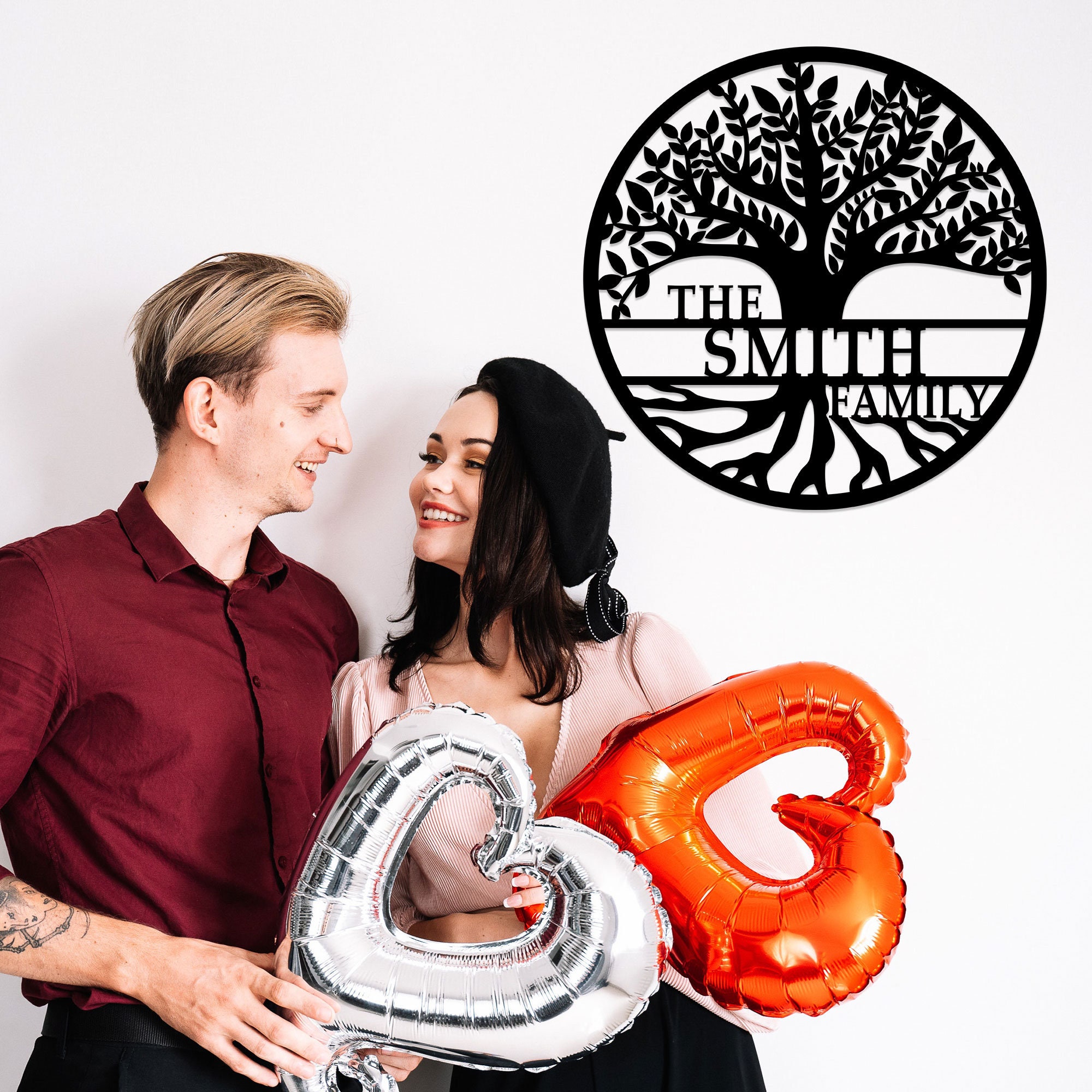 Customized Metal Family Tree of Life Wall Art Ideal Housewarming ...