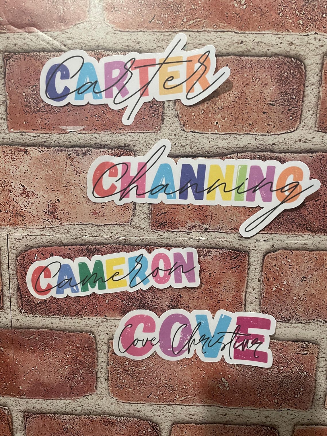 Waterproof Name Sticker, Personalized Vinyl Sticker, Name Sticker ...