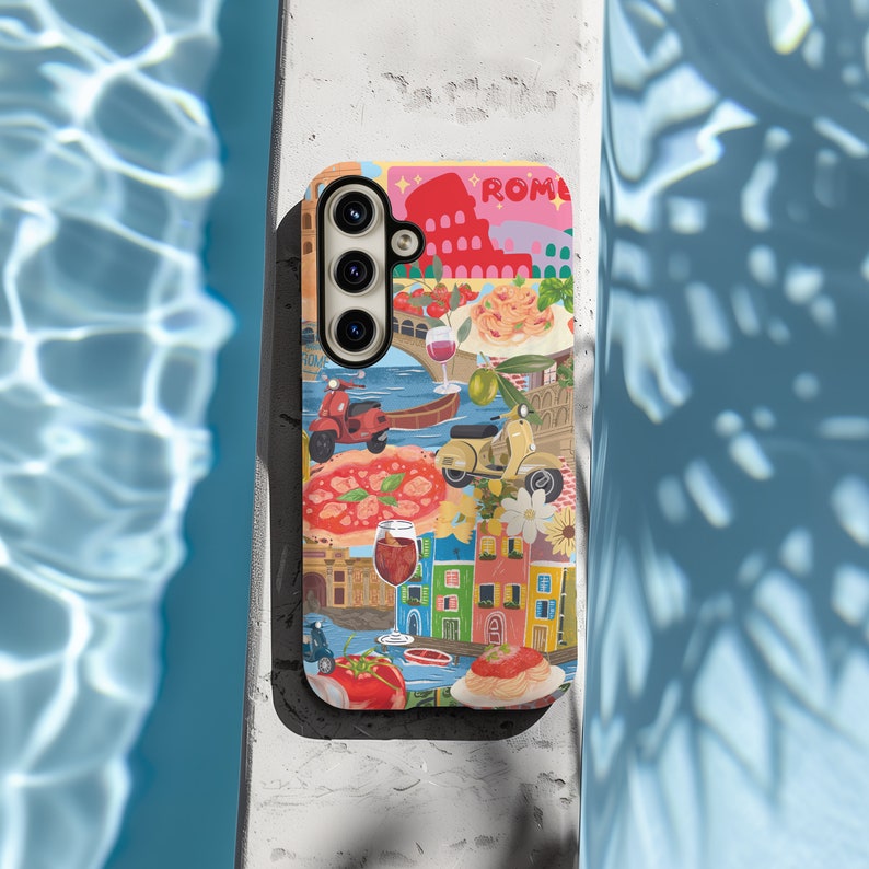 Italy Collage Phone Case Italian Summer European Vacation iPhone 17 16 ...