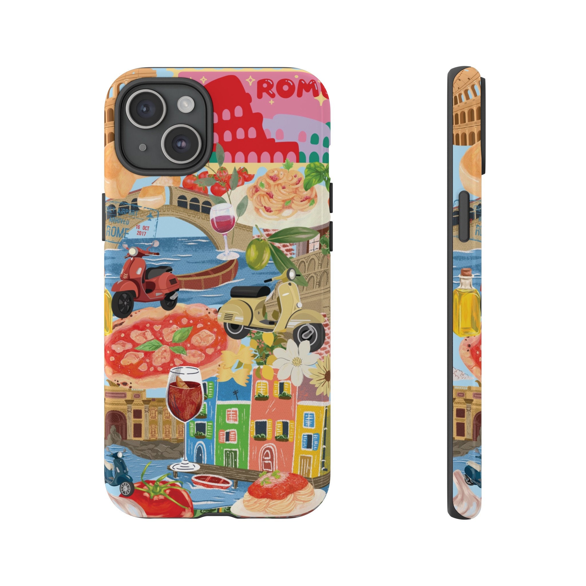 Italy Collage Phone Case Italian Summer European Vacation iPhone 17 16 ...