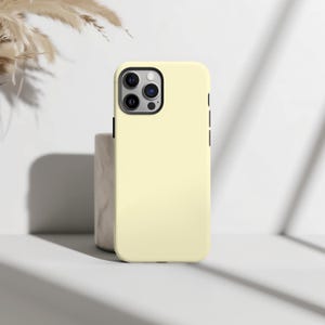 Butter Yellow Solid Color Phone Case Coquette Girly iPhone 17 16 15 14 ...