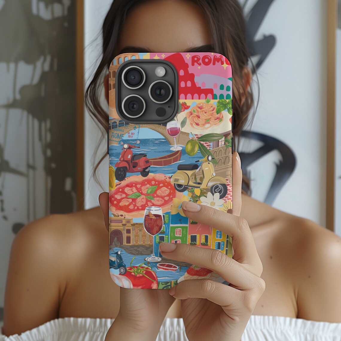 Italy Collage Phone Case Italian Summer European Vacation iPhone 17 16 ...