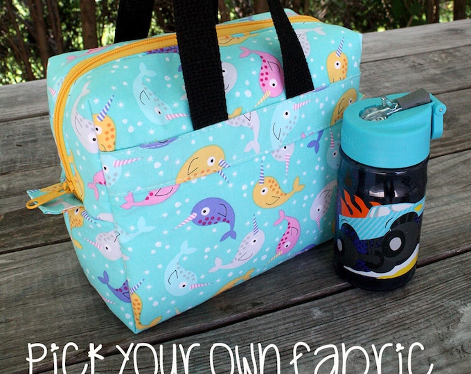Insulated Lunch Bag Lunch Box Cooler Rectangle CUSTOM Pick Your Own ...