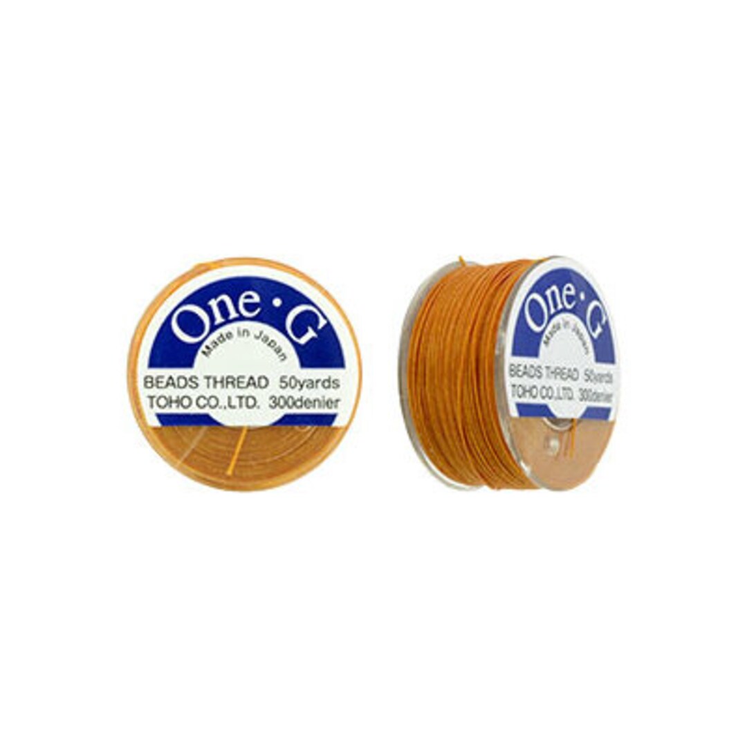 One-g Toho Beading Thread Nylon 50 Yards 125 Yards 250 Yards - Orange ...